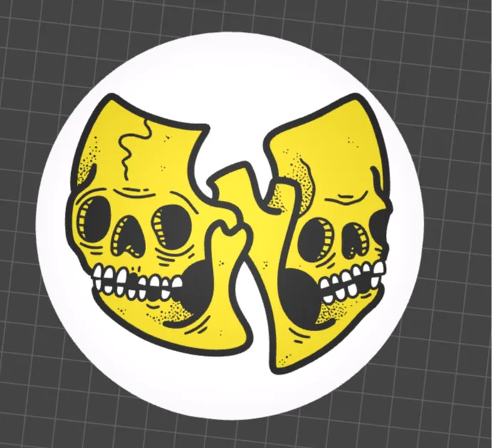 Simpsons Wu-Tang Coaster by 3DPrintsForYou MakerWorld: Download Free 3D ...