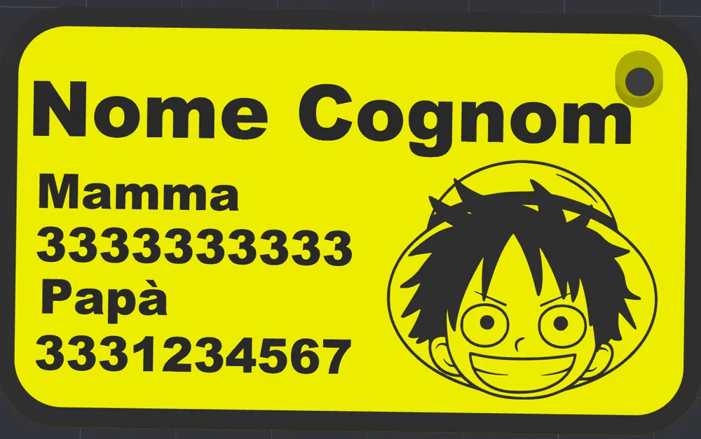 Customizable name tags rectangular version - Free 3D Print Model ...