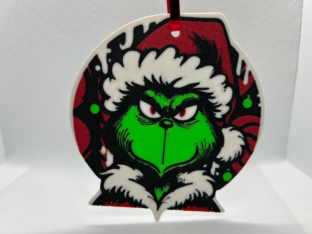 Grinch Christmas Ornament / Bauble / Decoration by CycloGoat - MakerWorld
