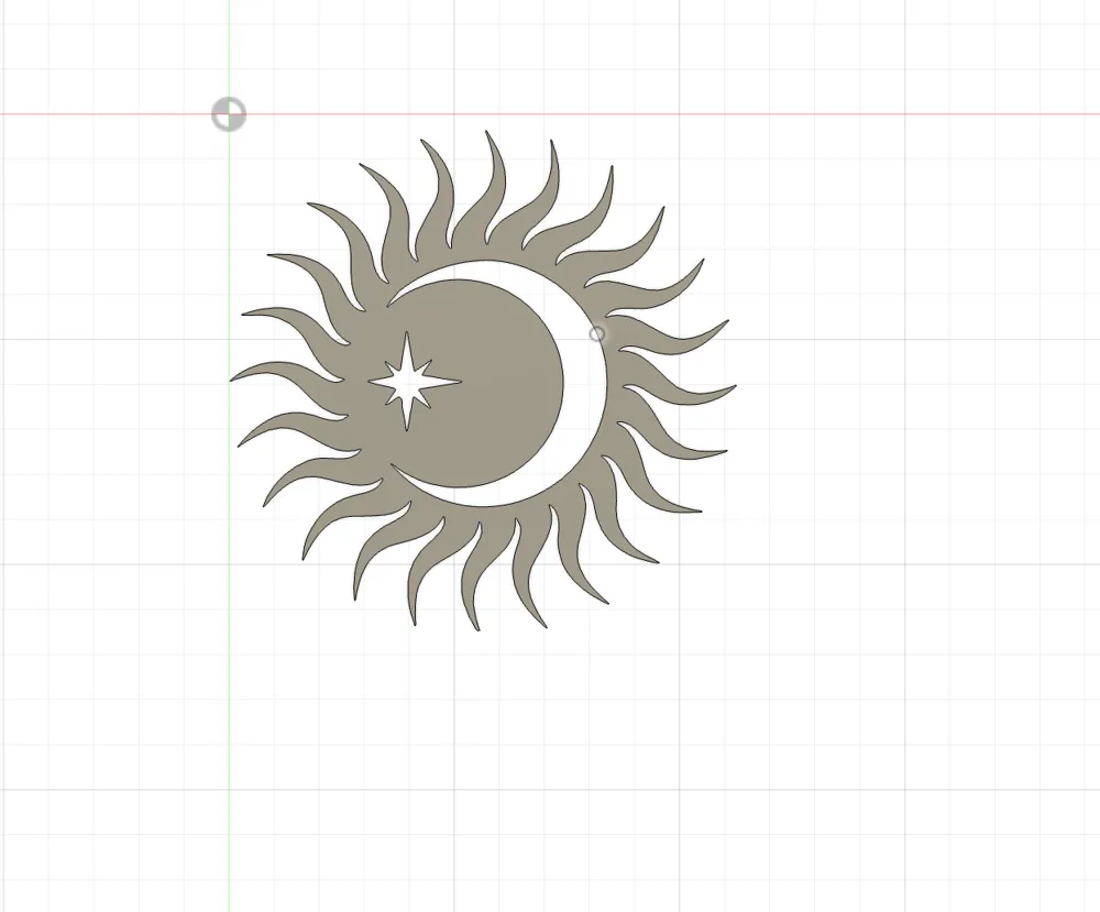 Sun & Moon Wall Art 2D Silhouette - Free 3D Print Model - MakerWorld