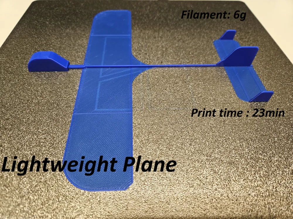 Lightweight plane by Matevž MakerWorld: Download Free 3D Models