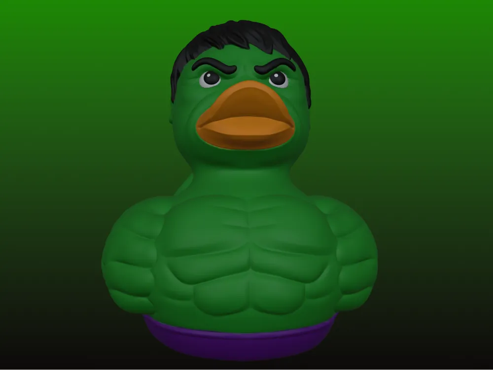 The Hulk Rubber Duck by The Duck Patreon MakerWorld: Download Free 3D ...