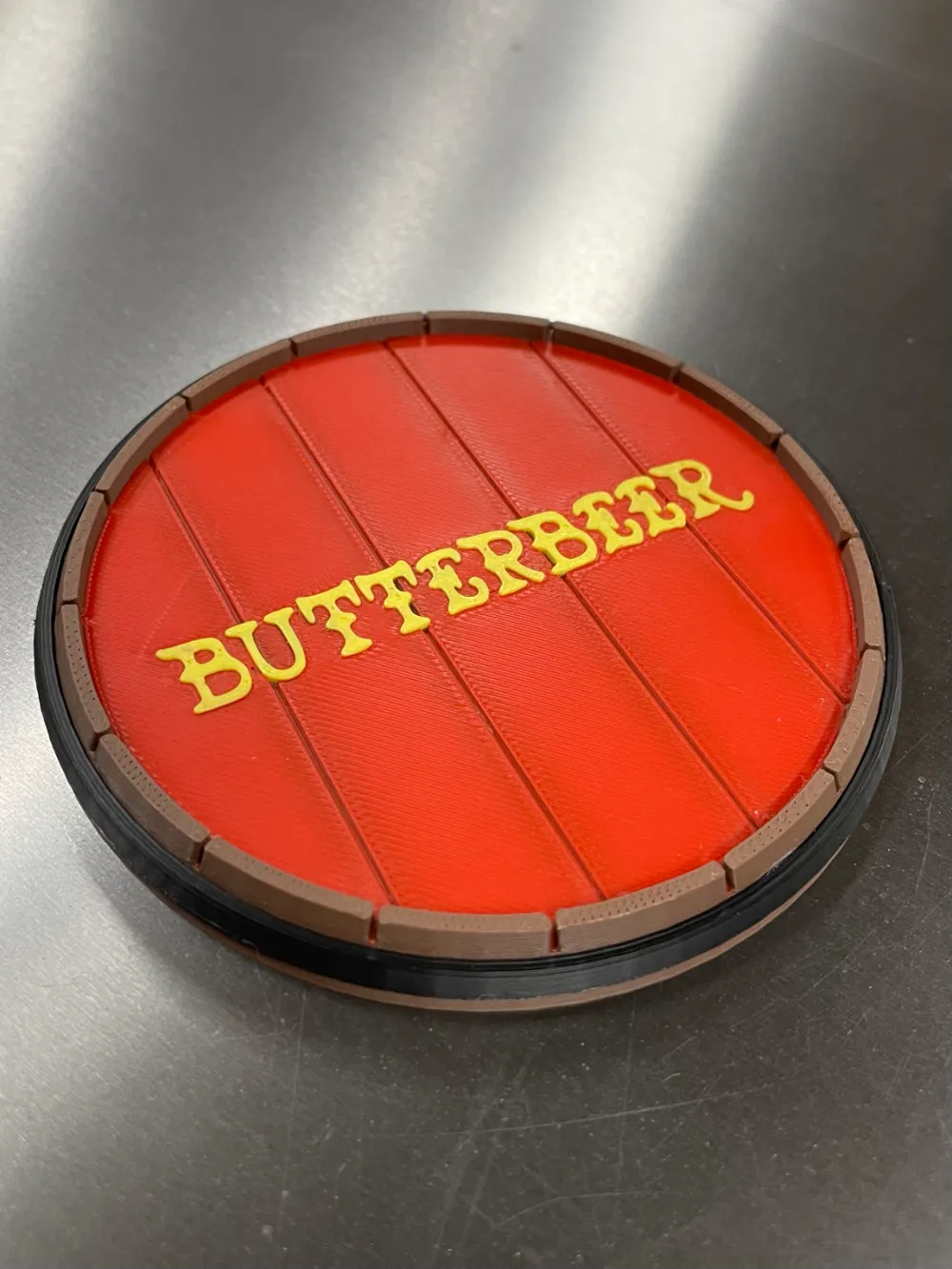 Butterbeer Barrel Lid Magnet by Brit - MakerWorld