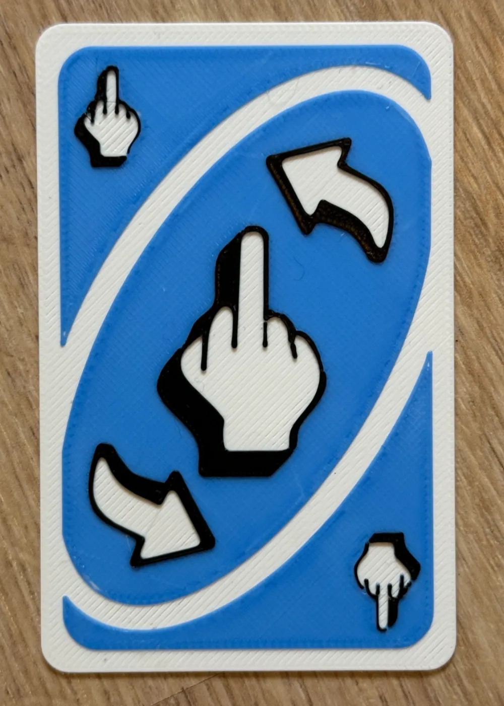 Reverse Middle Finger Uno Card Remixed by Nicovi - MakerWorld