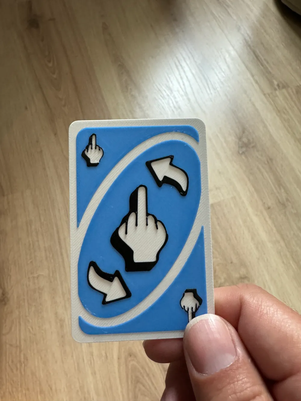 Reverse Middle Finger Uno Card Remixed by Nicovi - MakerWorld