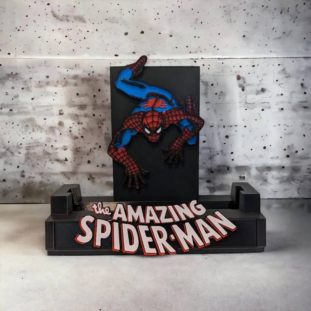 Amazing Spider-Man Slab Stand – Multi-Logo Edition - Free 3D Print ...