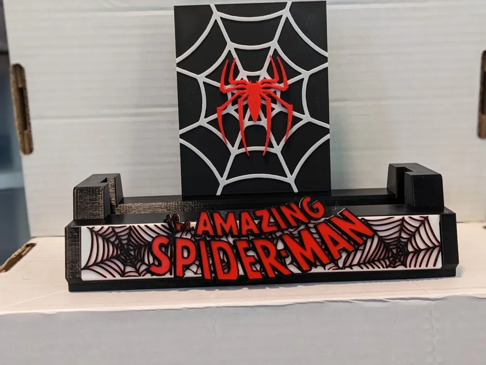 Amazing Spider-Man Slab Stand – Multi-Logo Edition - Free 3D Print ...