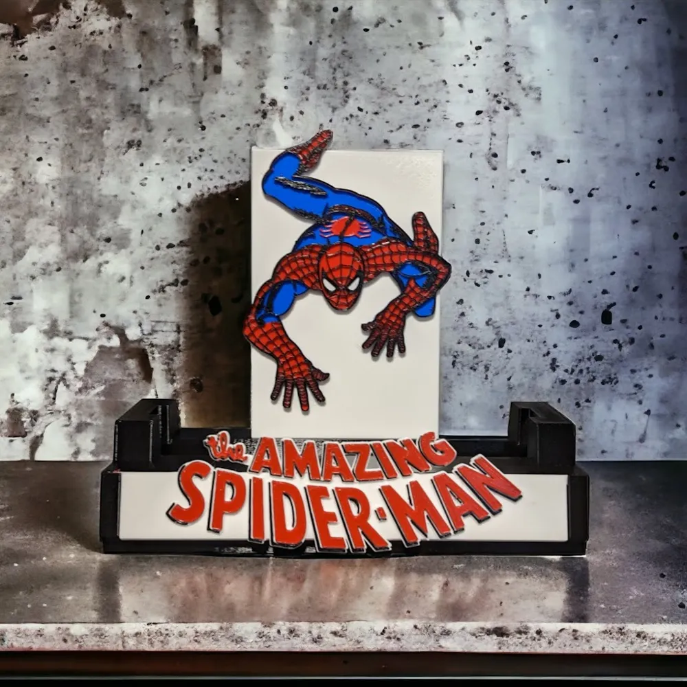 Amazing Spider-Man Slab Stand – Multi-Logo Edition - Free 3D Print ...