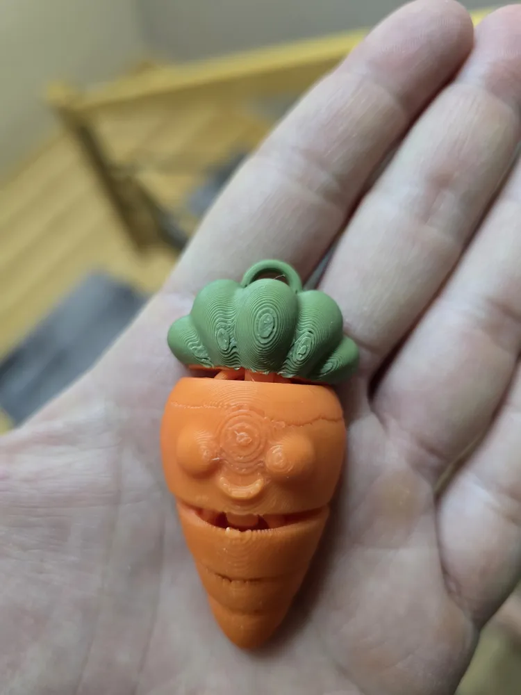 Cute Carrot Keychain Bag Charm - Easy Print - Free 3D Print Model ...