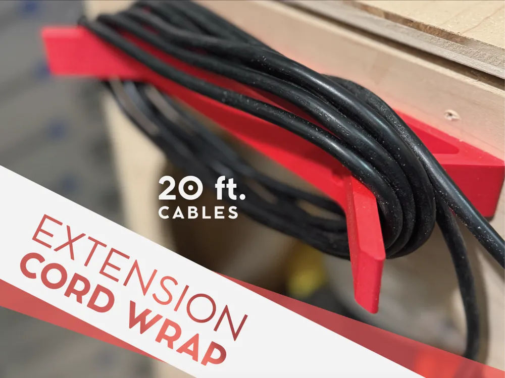 Extension Cord Reel Storage Wrap - Wall Mountable by DisplayWorks 3D ...