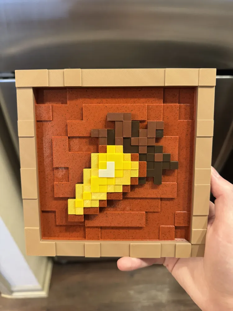 Golden Carrot - Minecraft Item Frame - Free 3D Print Model - MakerWorld