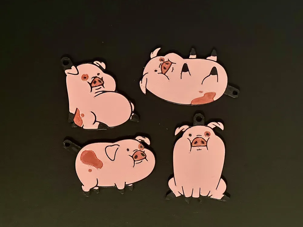 Waddles Keychains by DarkB_CZMakerWorld: Download Free 3D Models