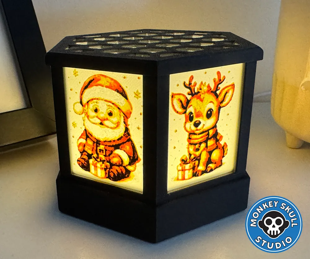 HexLamp Christmas Lithophane Slide Set by Monkey Skull Studio ...