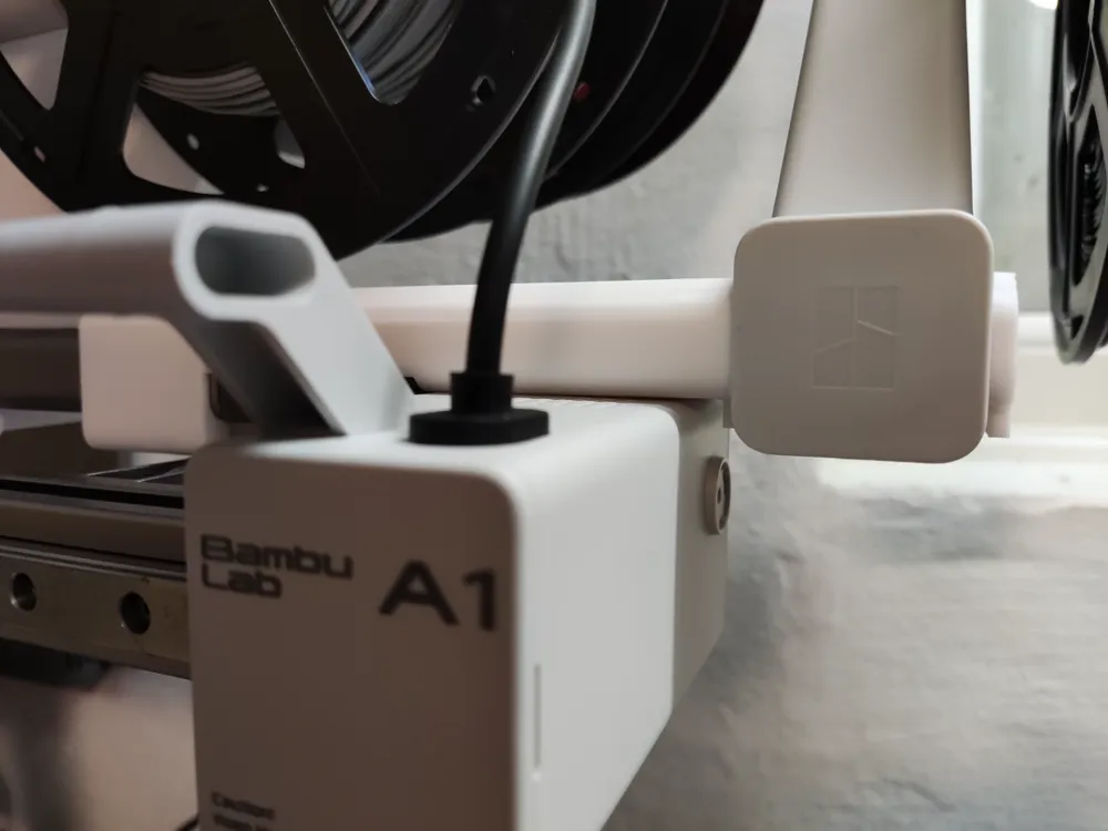 A1 Top-side-mount Spool Holder with AMS Lite by Maddin0181 - MakerWorld