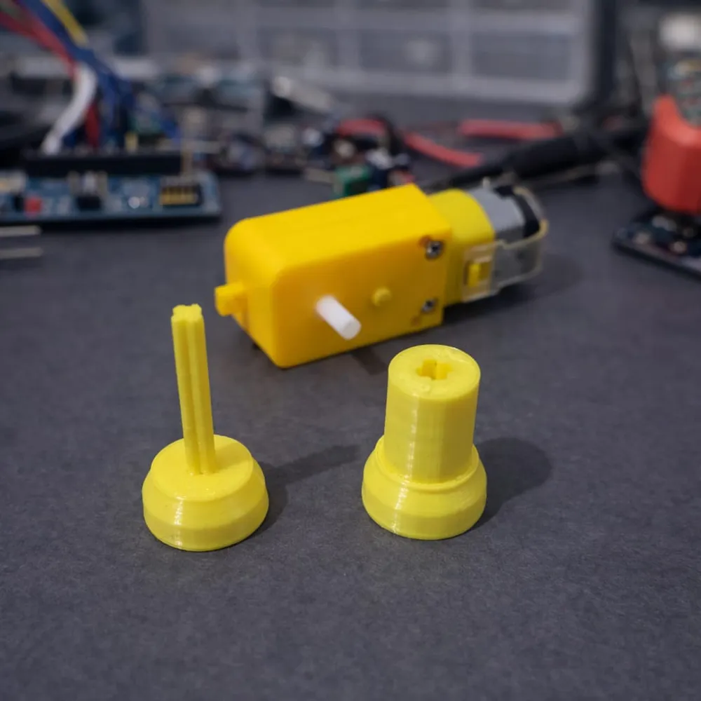 Technic Axle to DC Motor Adapter - Free 3D Print Model - MakerWorld