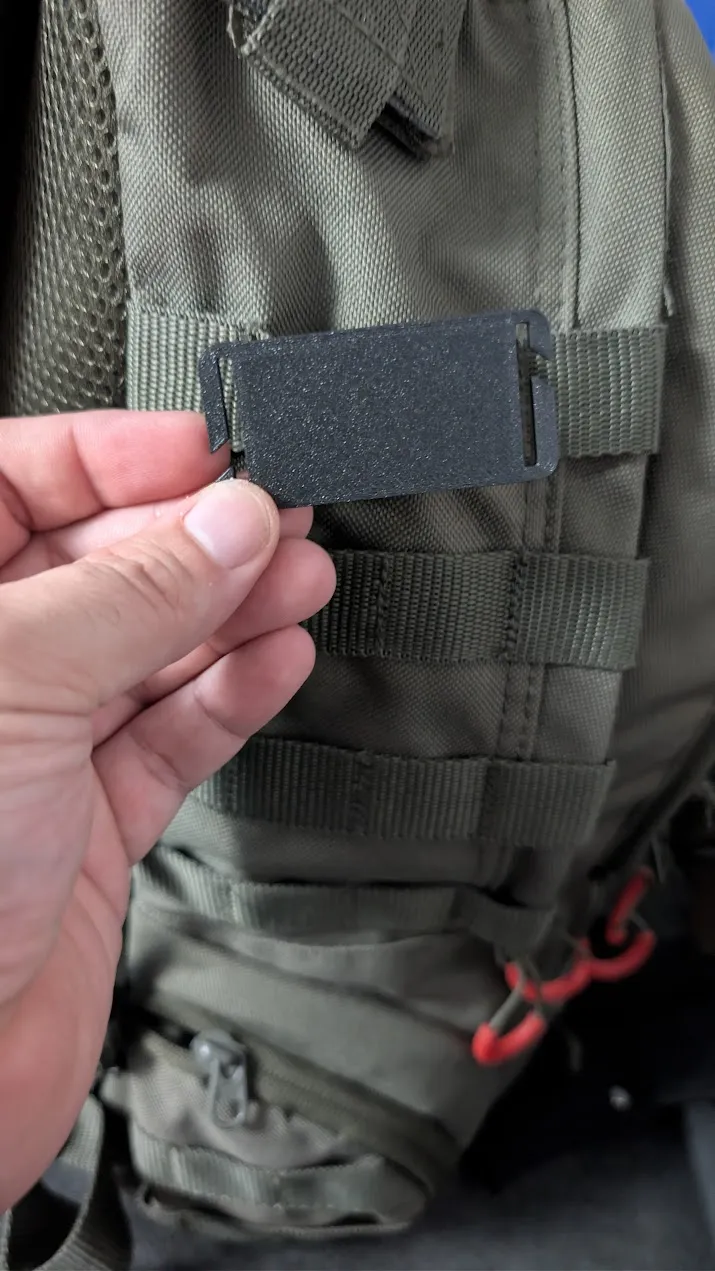MOLLE - Horizontal Bracket Adapter - Free 3D Print Model - MakerWorld