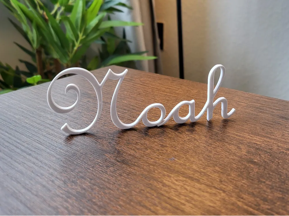 3D Printable Name Display (Noah) - Free 3D Print Model - MakerWorld