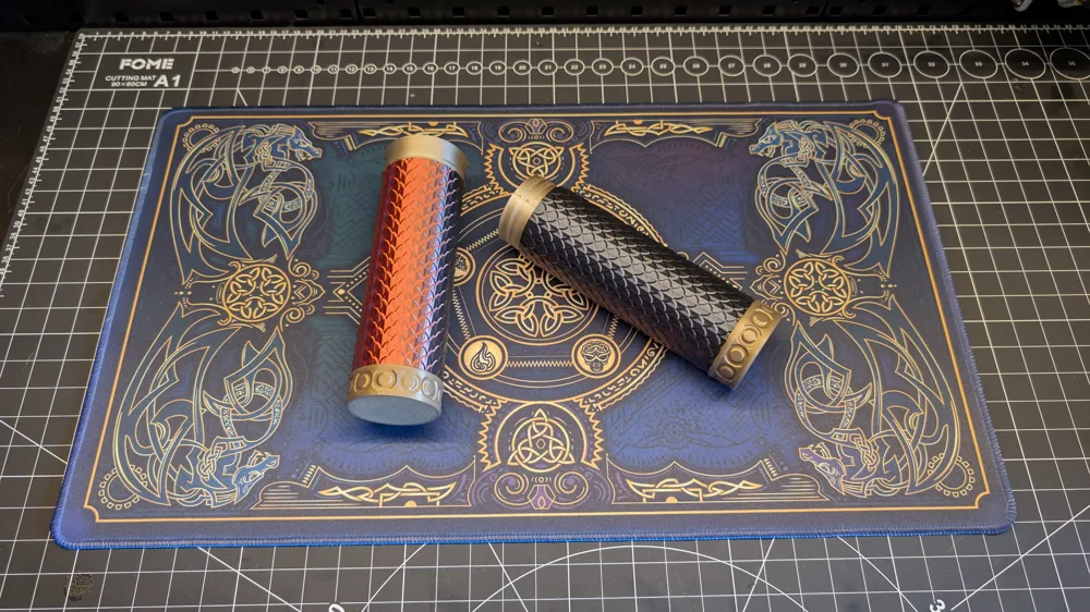 Dragonscale Playmat Tube - Free 3D Print Model - MakerWorld