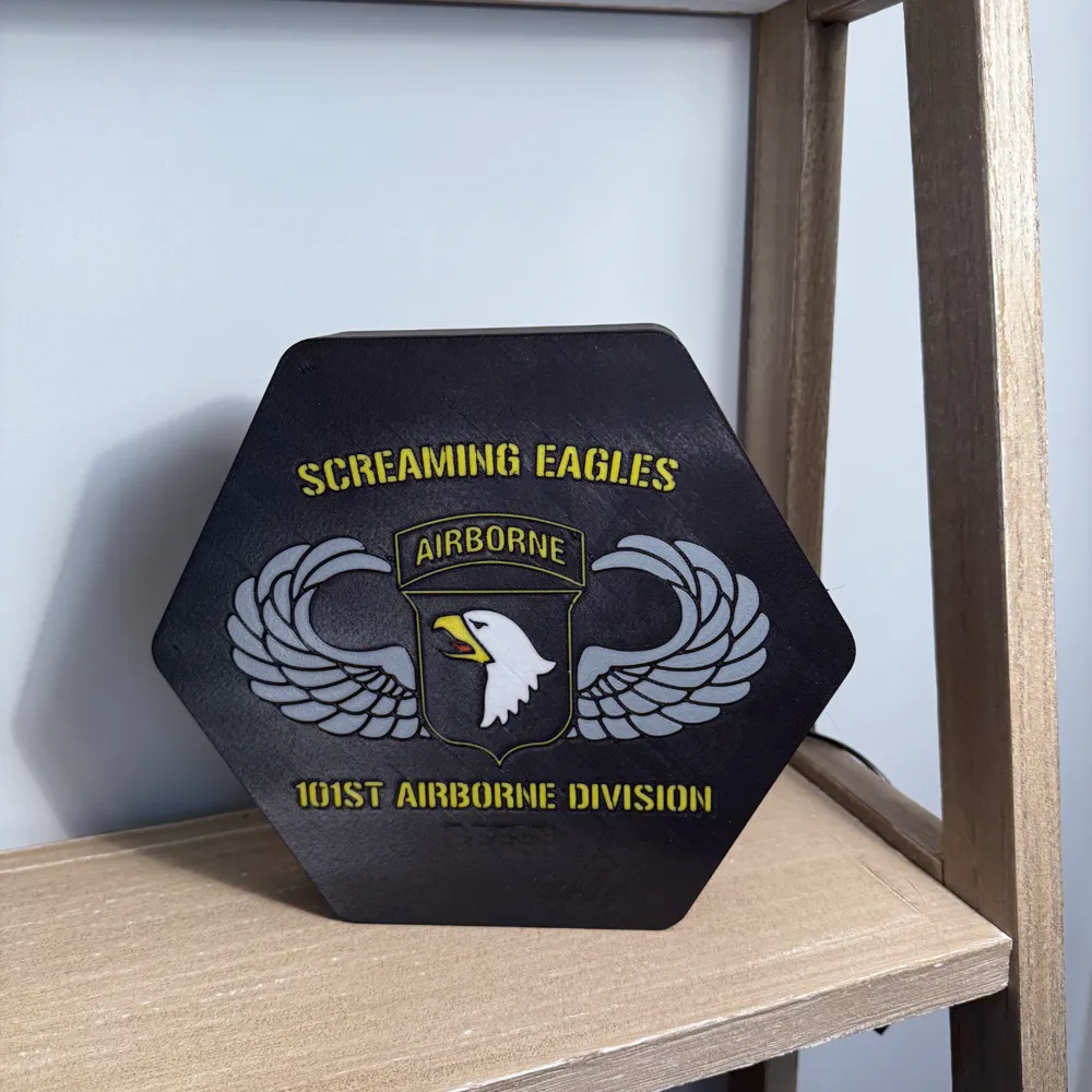 101st Airborne Screaming Eagles Light Box by Scott Burton - MakerWorld