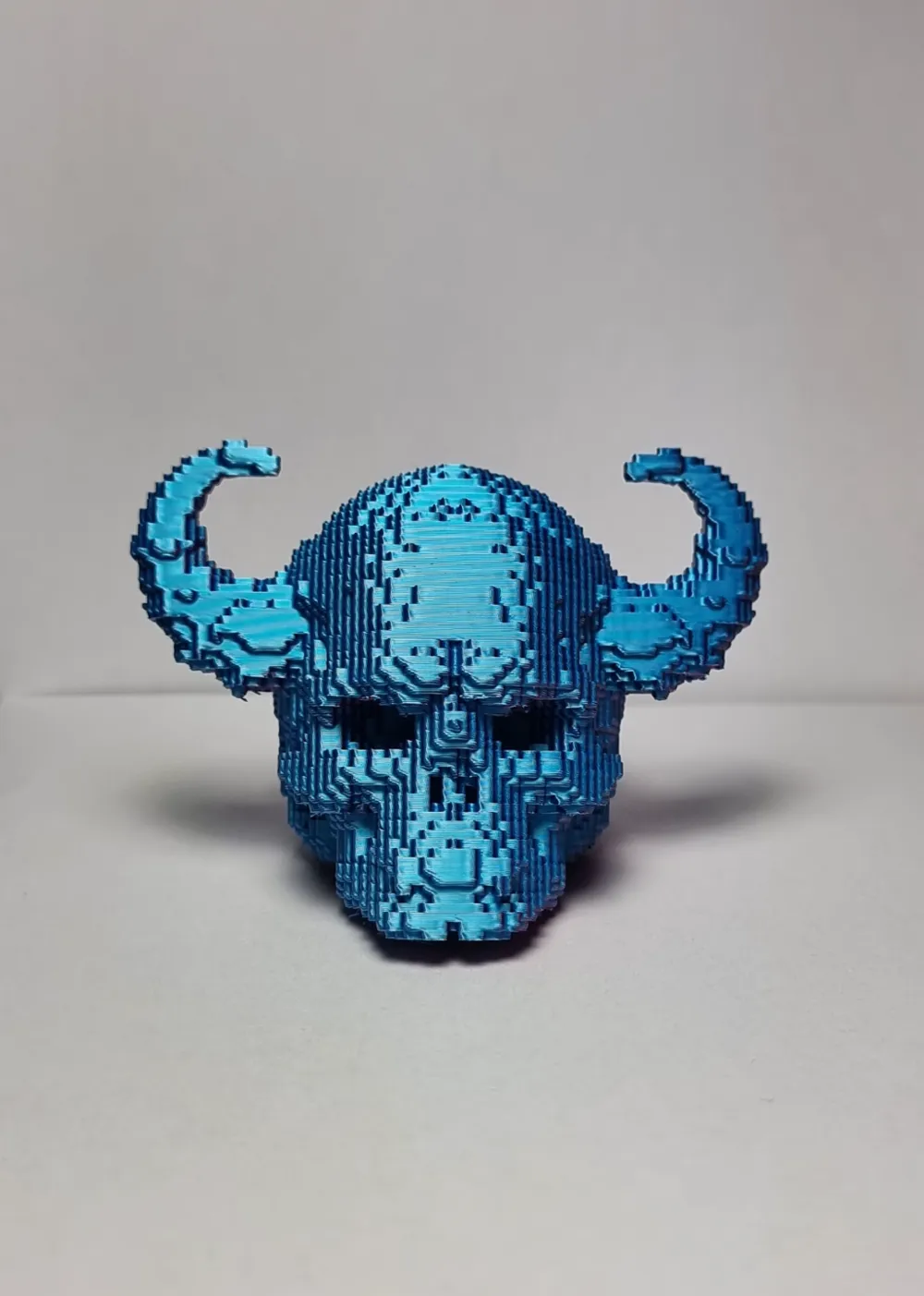 8bit Horned Skull by OverhangOverlord - MakerWorld