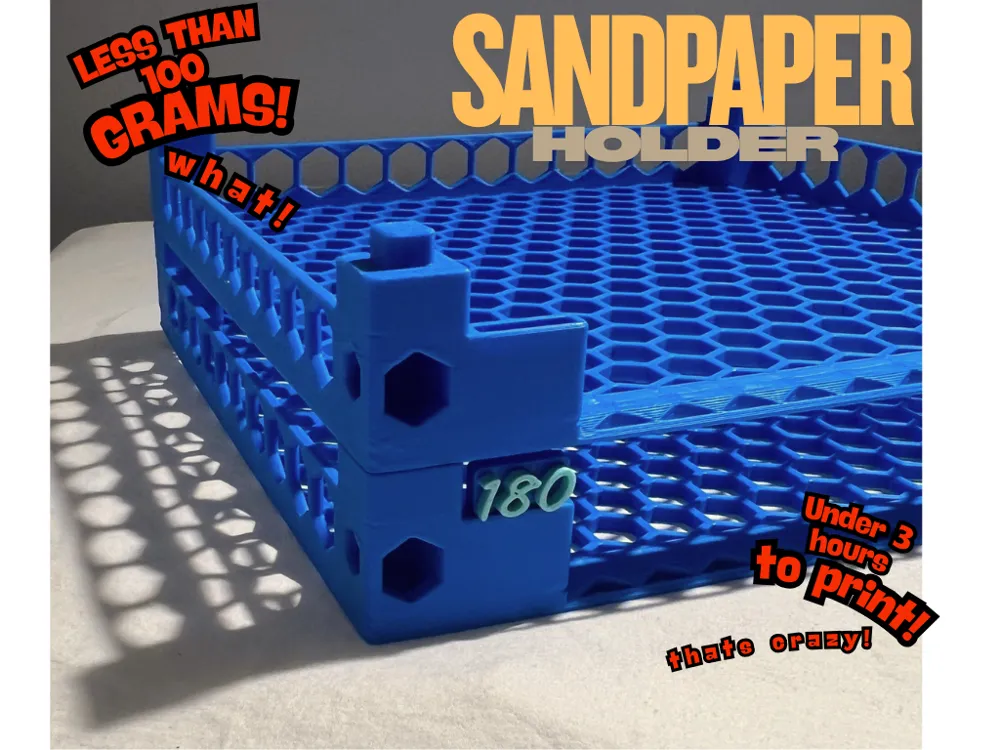 Sandpaper Holder - Free 3D Print Model - MakerWorld