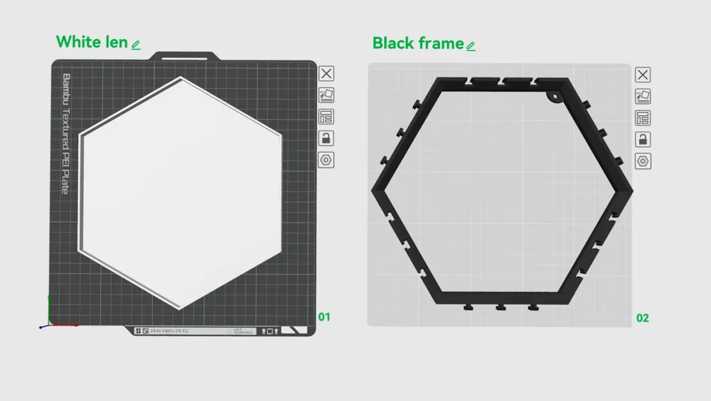 Hex lighting System / Display Shelf by JangyyMakerWorld: Download Free ...