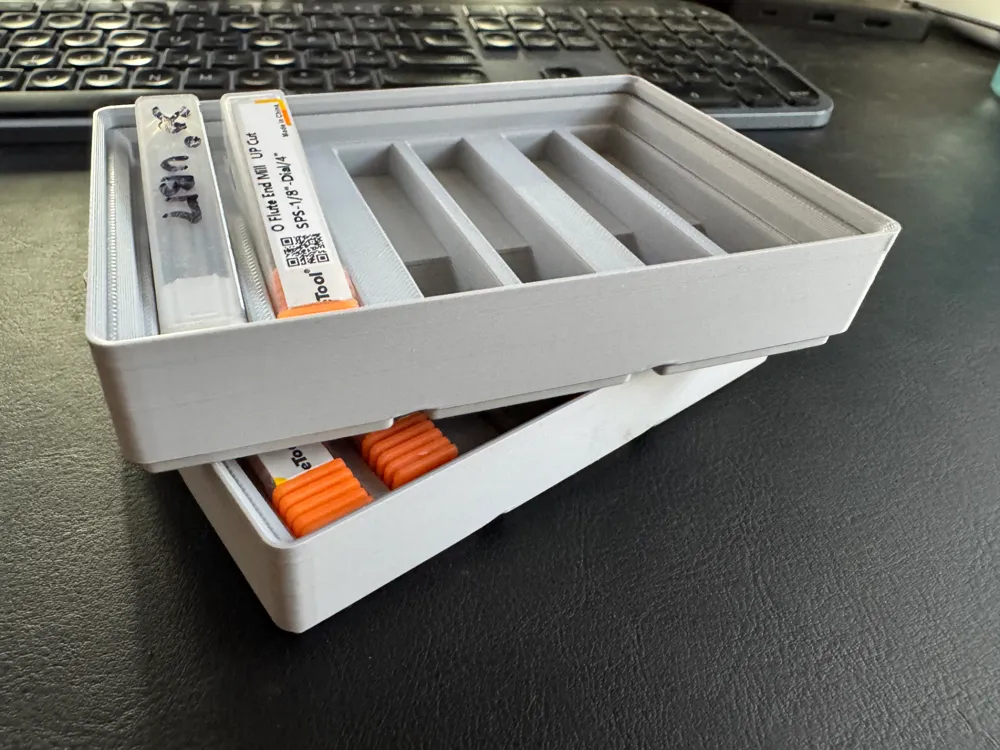 Gridfinity - CNC End Mill Bit Holder Bin Tray by grubbmake MakerWorld ...