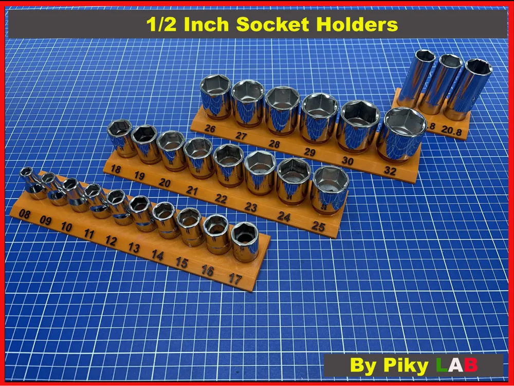 1/2 Inch Socket Holders - Free 3D Print Model - MakerWorld
