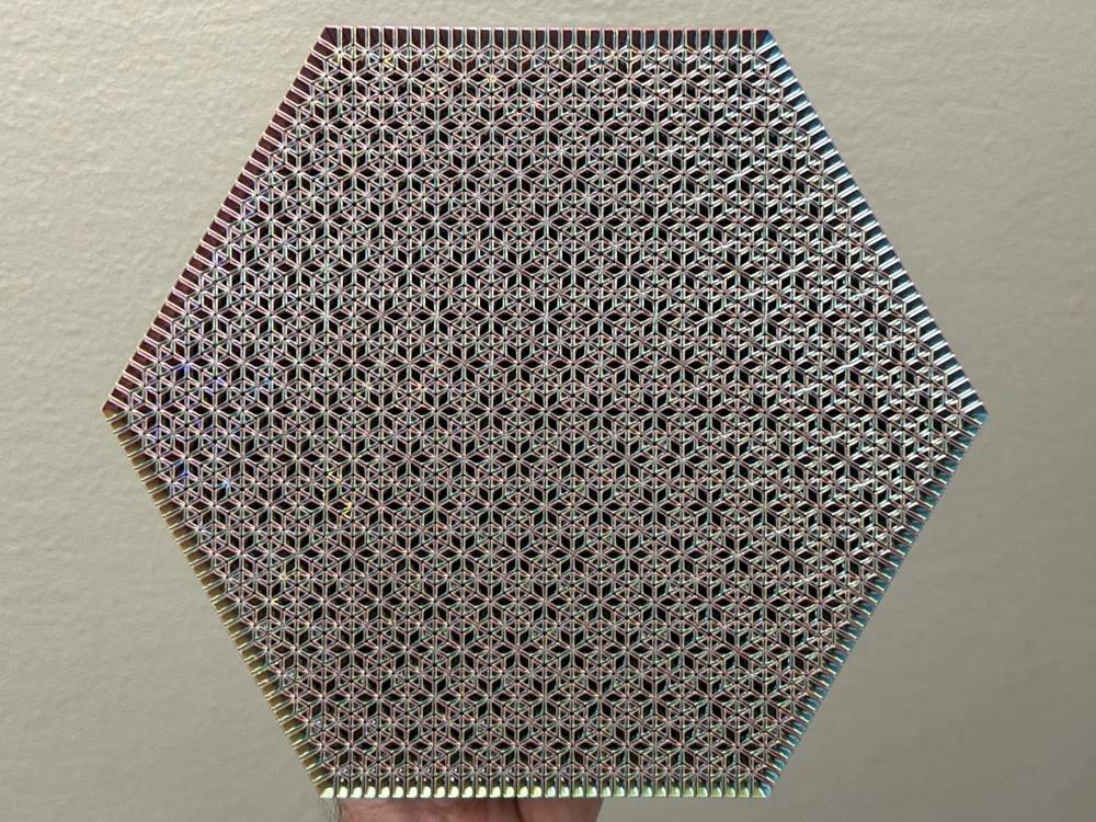 Hexagonal Sierpinski Pyramid | Level 5 | Vase Mode - Free 3D Print ...