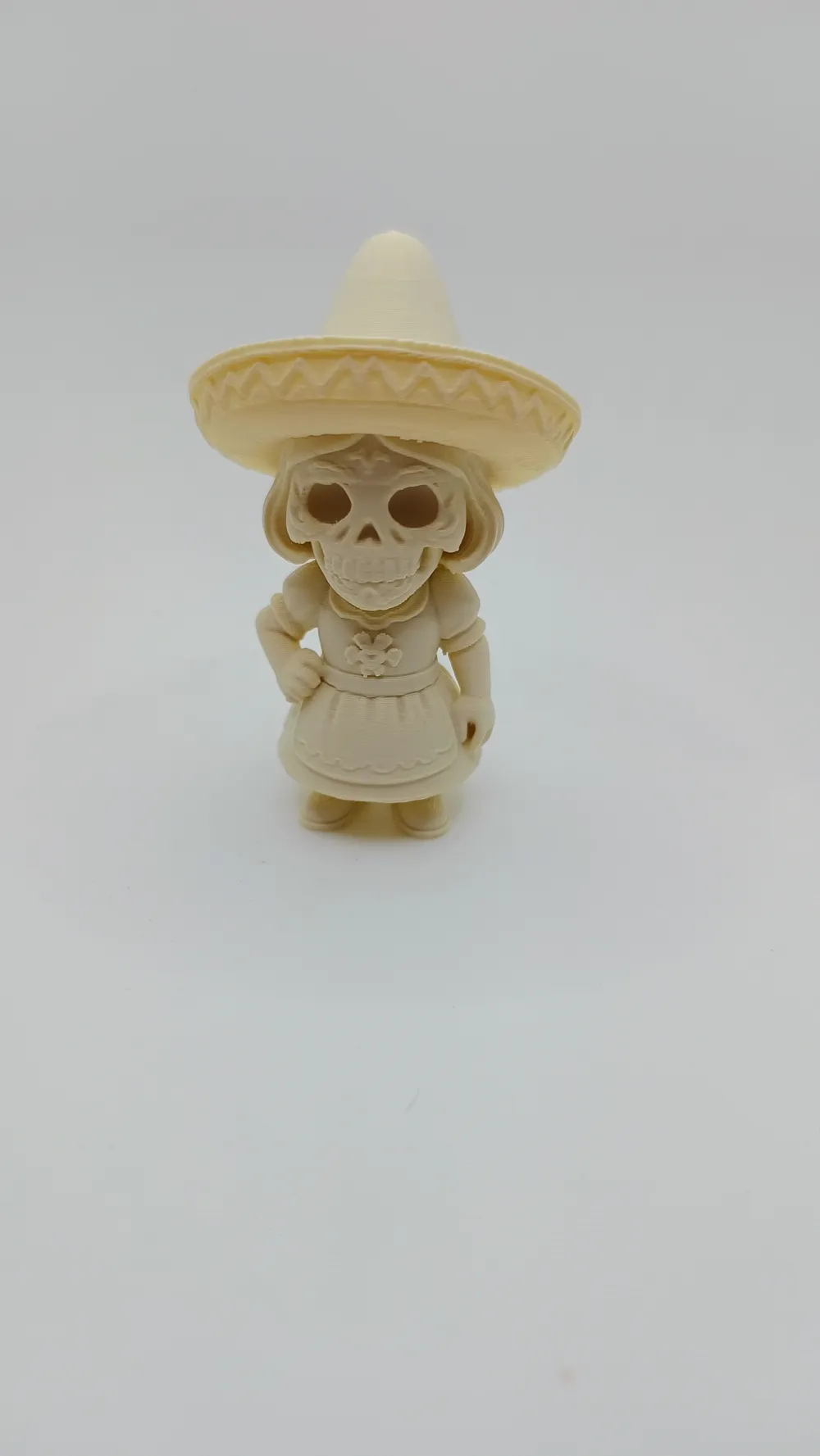 Catrina Sombranita – Little Bone Lady - Free 3D Print Model - MakerWorld