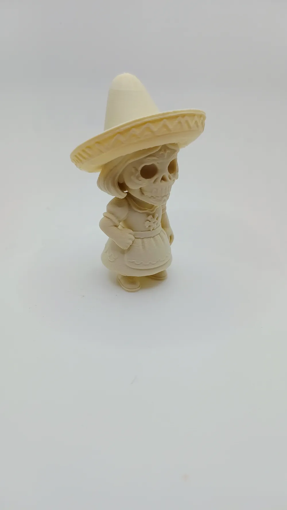 Catrina Sombranita – Little Bone Lady - Free 3D Print Model - MakerWorld