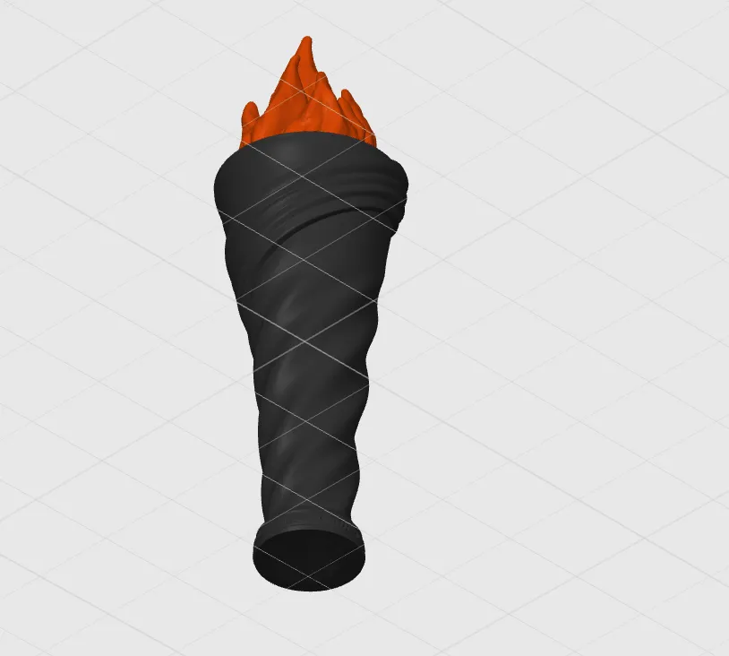 Flamed Torch Pencil Topper - Pencil Attachment - Free 3D Print Model ...