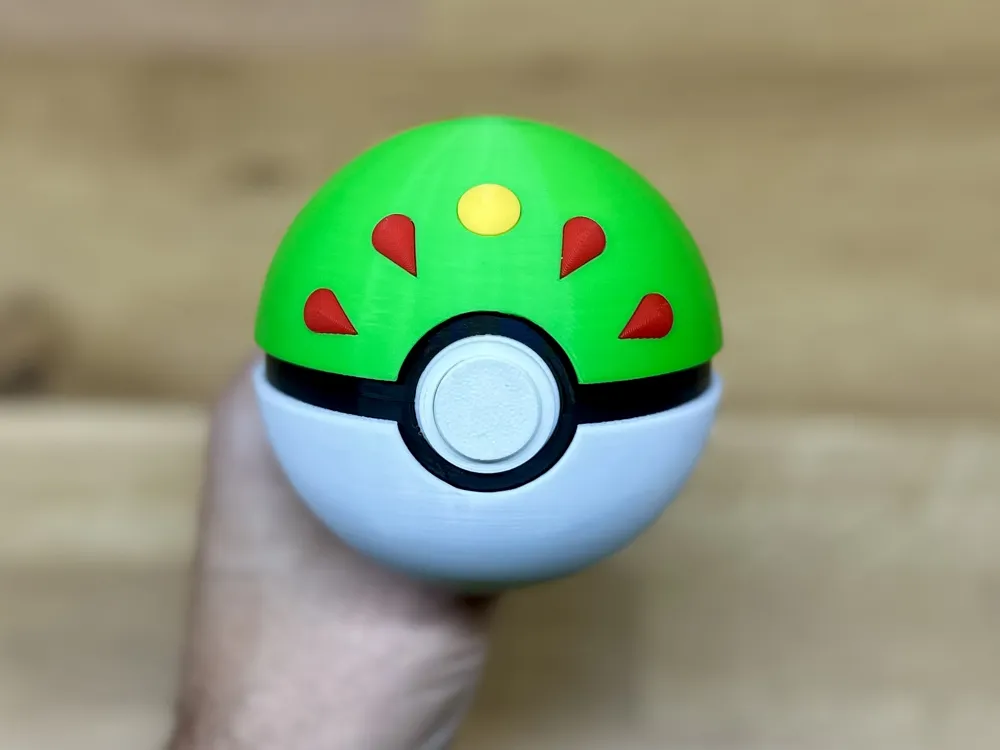 Friend Ball - Pokemon - Pokeball Functional - Free 3D Print Model ...