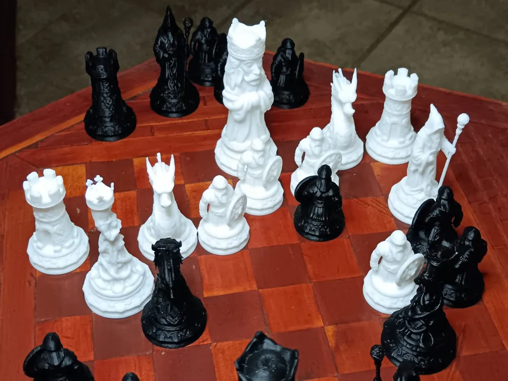 Celtic Chess Pieces Set - Free 3D Print Model - MakerWorld