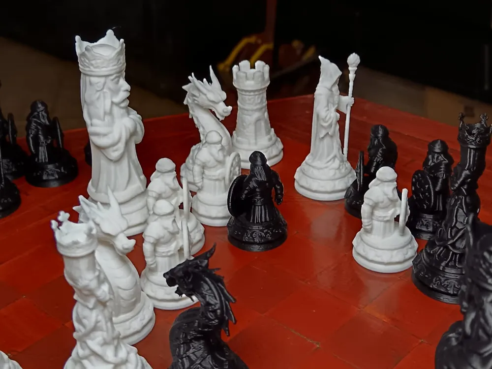 Celtic Chess Pieces Set - Free 3D Print Model - MakerWorld