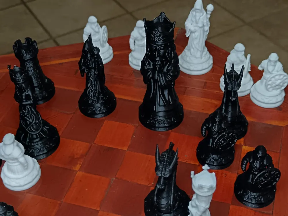 Celtic Chess Pieces Set - Free 3D Print Model - MakerWorld