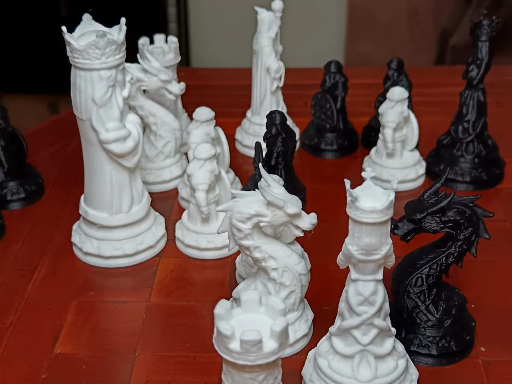 Celtic Chess Pieces Set - Free 3D Print Model - MakerWorld