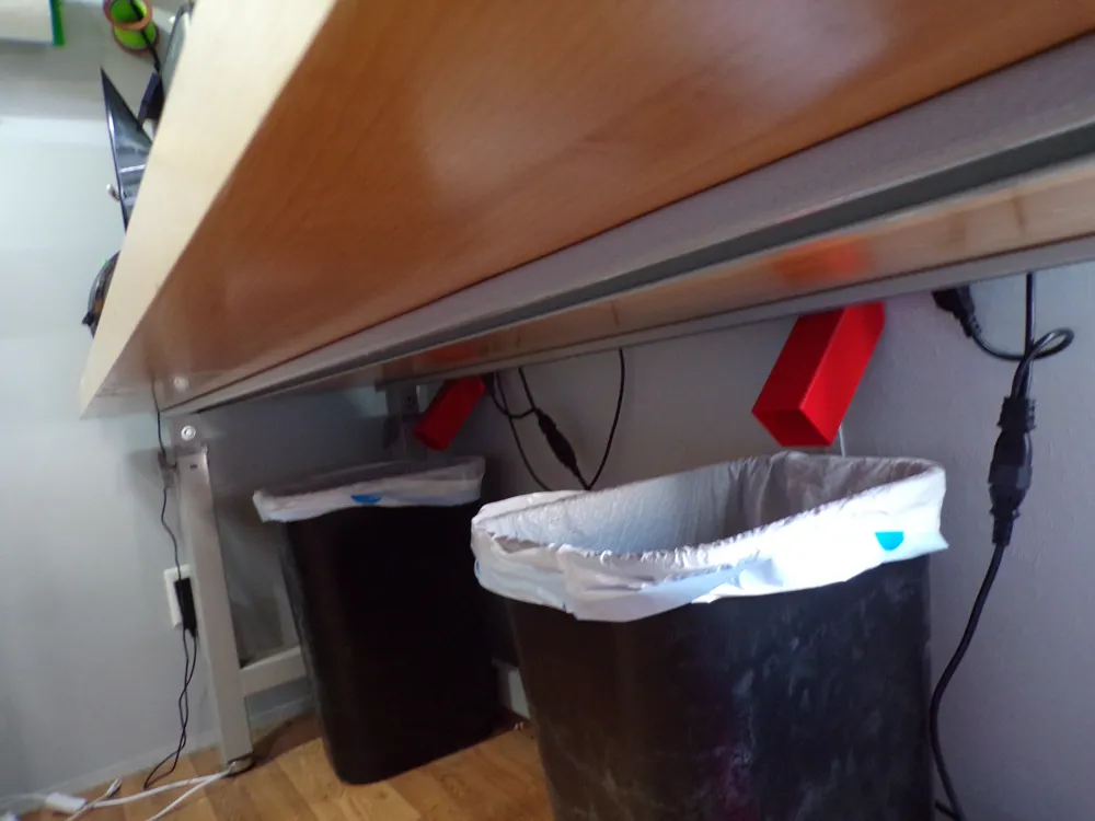 Poop Chute for X1C P1S P1P Behind the Table - Desk - Free 3D Print ...