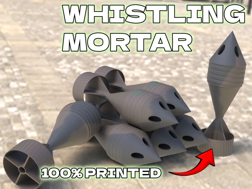 4 Chamber Whistling Mortar - Free 3D Print Model - MakerWorld