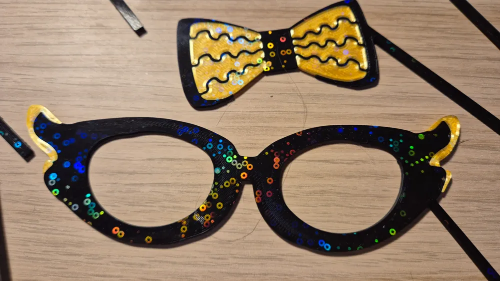 Happy New Year 2025 Party Photo Booth props by Mr.Jay - MakerWorld