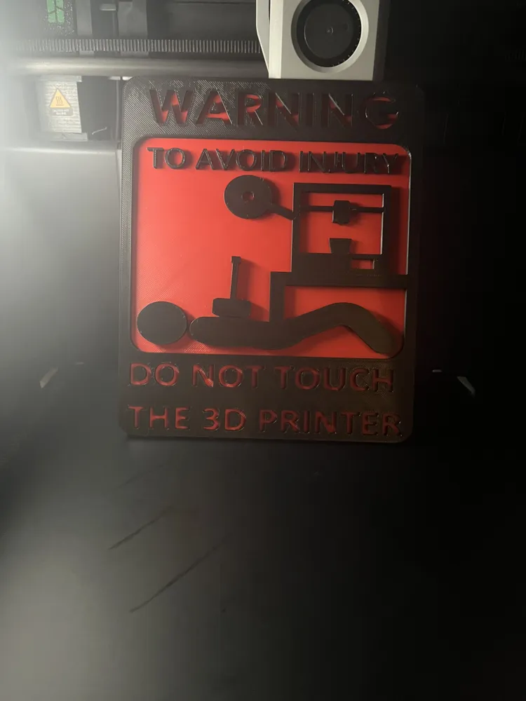 3D Printer Warning sign Thor edition Remixed by Santo_Designs7 - MakerWorld