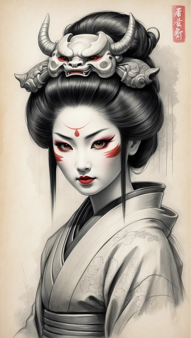 Blood Geisha - Free 3D Print Model - MakerWorld