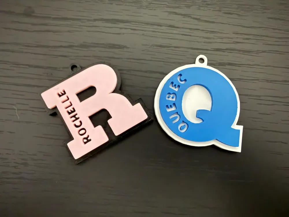 Personalized Alphabet Keychain - Free 3D Print Model - MakerWorld