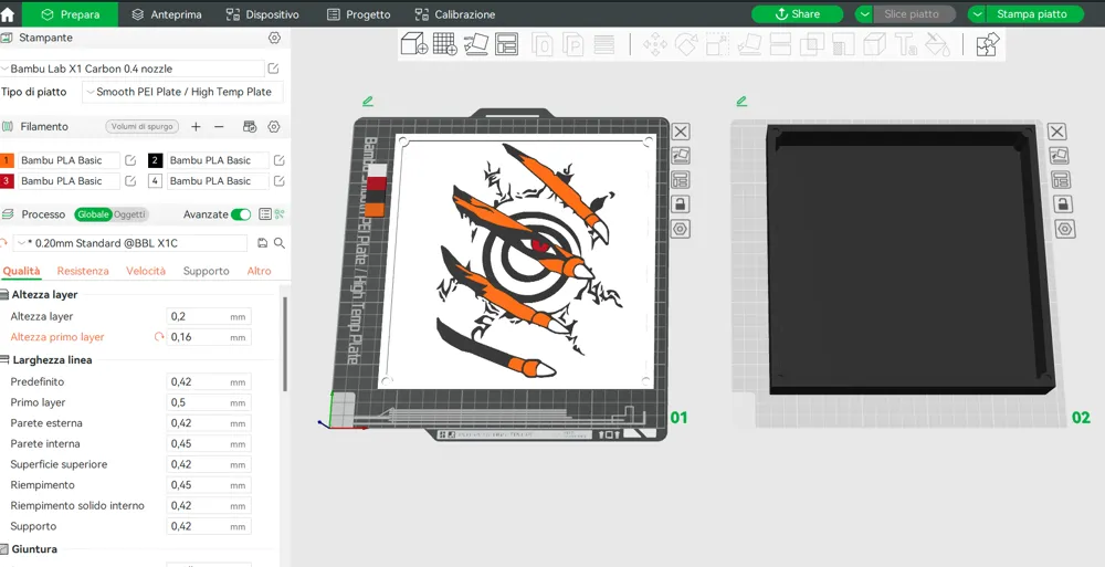 Lightbox seal Kurama Naruto magnetic by salvi-fibra - MakerWorld