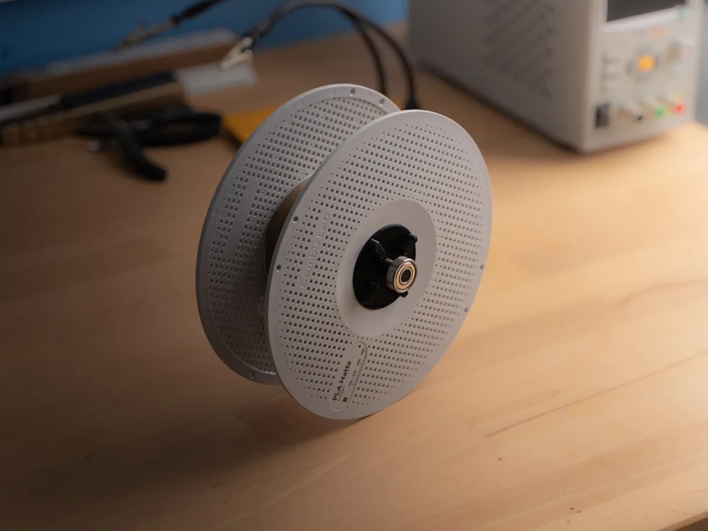 Low Friction Filament Spool Holder by Rolfvanr MakerWorld: Download ...