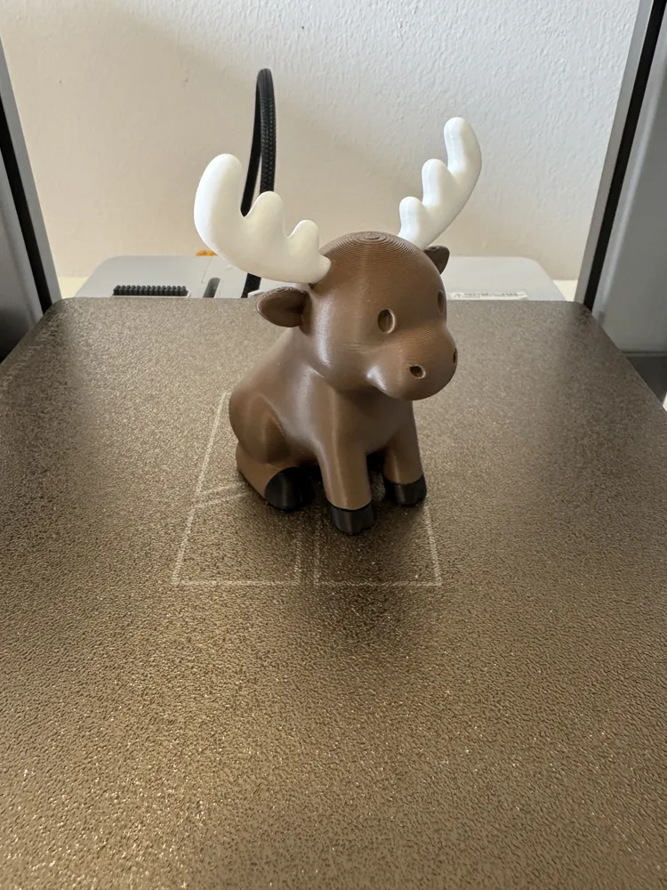 Cute Cartoon Moose – Stylized 3D Model by MaxCraft MakerWorld: Download ...