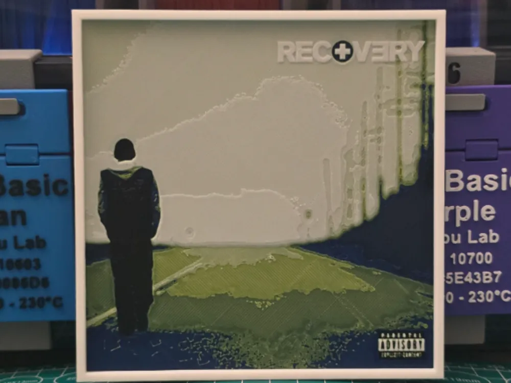 Eminem "Recovery" Album - Hueforge Art by Lumpy3D - MakerWorld