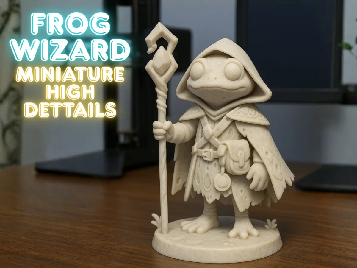 Frog Wizard - Free 3D Print Model - MakerWorld