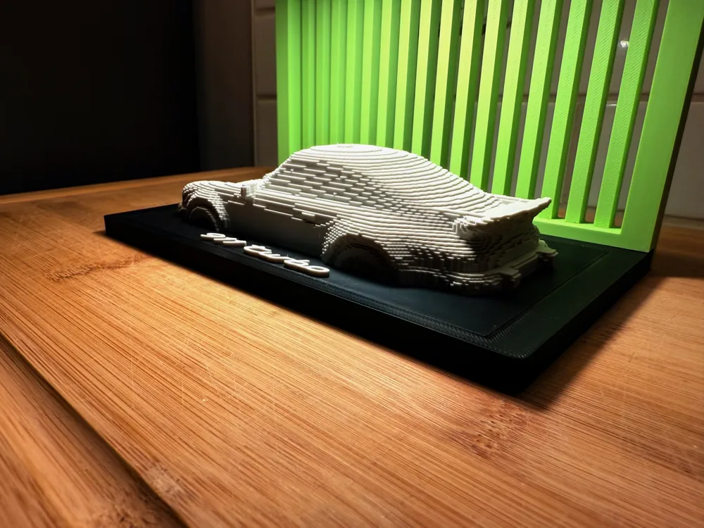 Porsche 911 Turbo - Pixelated Car Art by ShapeShift 3D ...