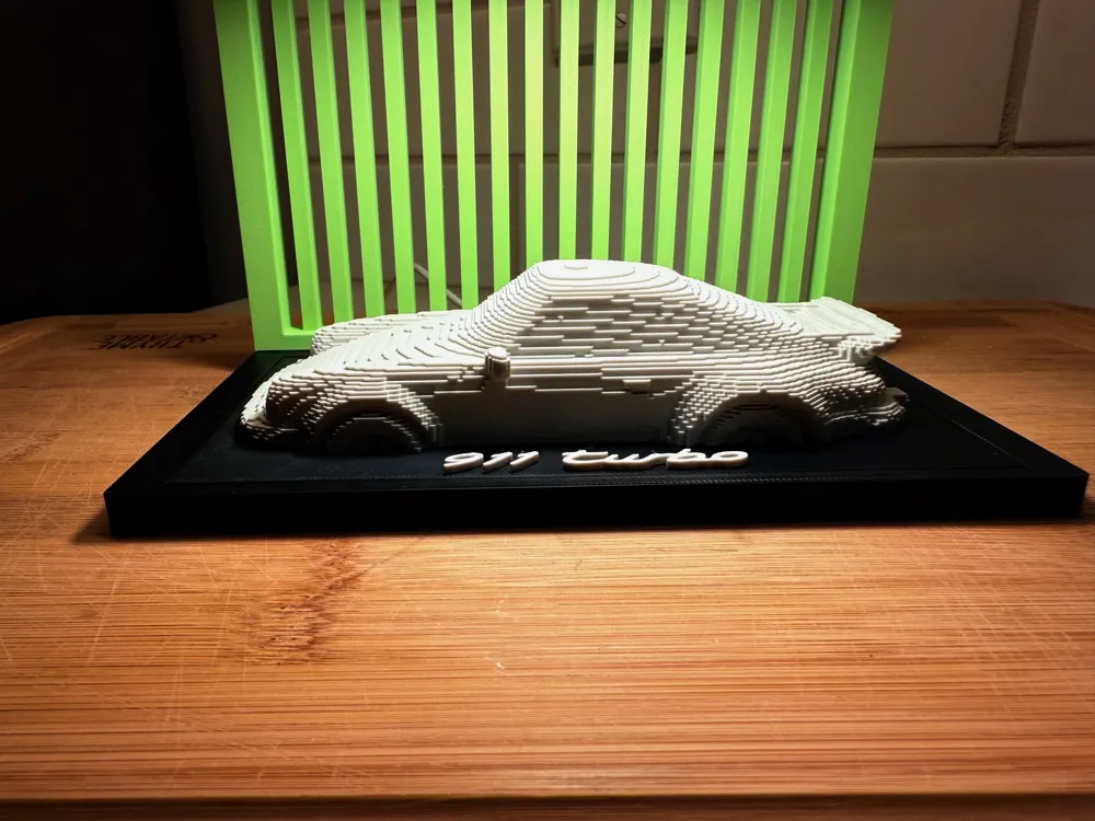 Porsche 911 Turbo - Pixelated Car Art by ShapeShift 3D ...